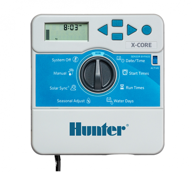 hunter X-CORE XC-401i-E 6 stations indoor - Hunter beregeningscomputer - hunter-irrigation